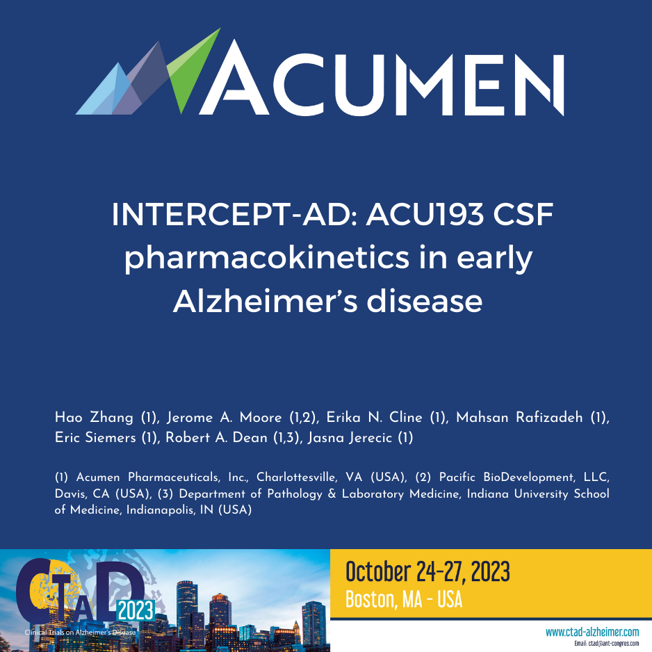 PK | Acumen Pharmaceuticals