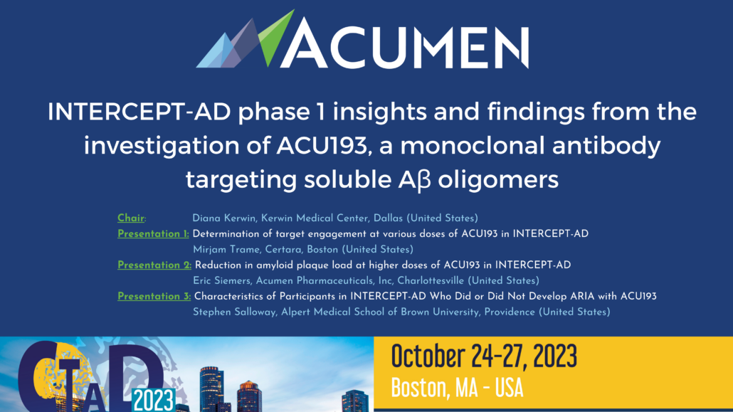 Recruitment (1) | Acumen Pharmaceuticals